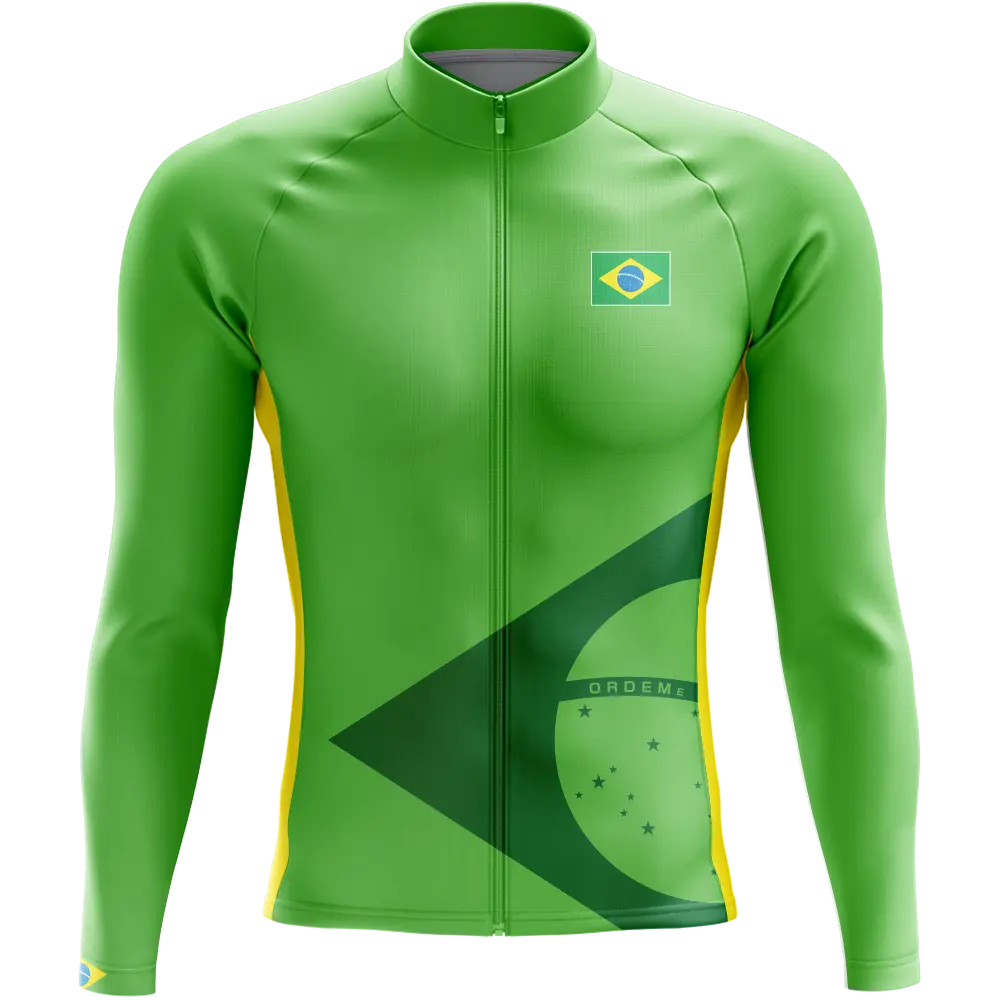 Brazil Elite Long Sleeve Cycling Jersey - Pedal Clothing