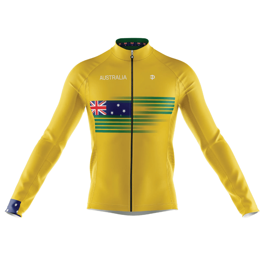 Australia Long Sleeve Cycling Jersey – Pedal Clothing