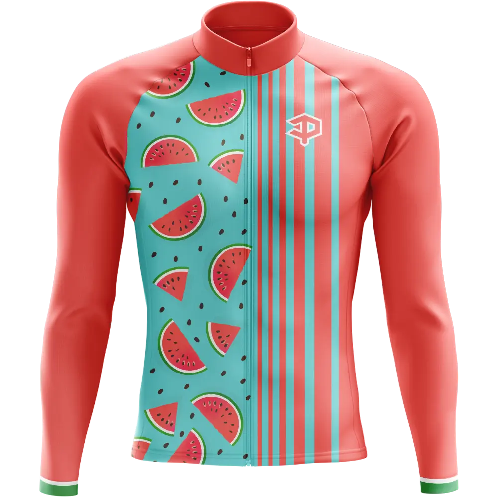 Melon Slice Long Sleeve Cycling Jersey - Pedal Clothing